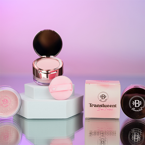 Polvo suelto translucent 2 en 1 mini(pink) – Bloomshell